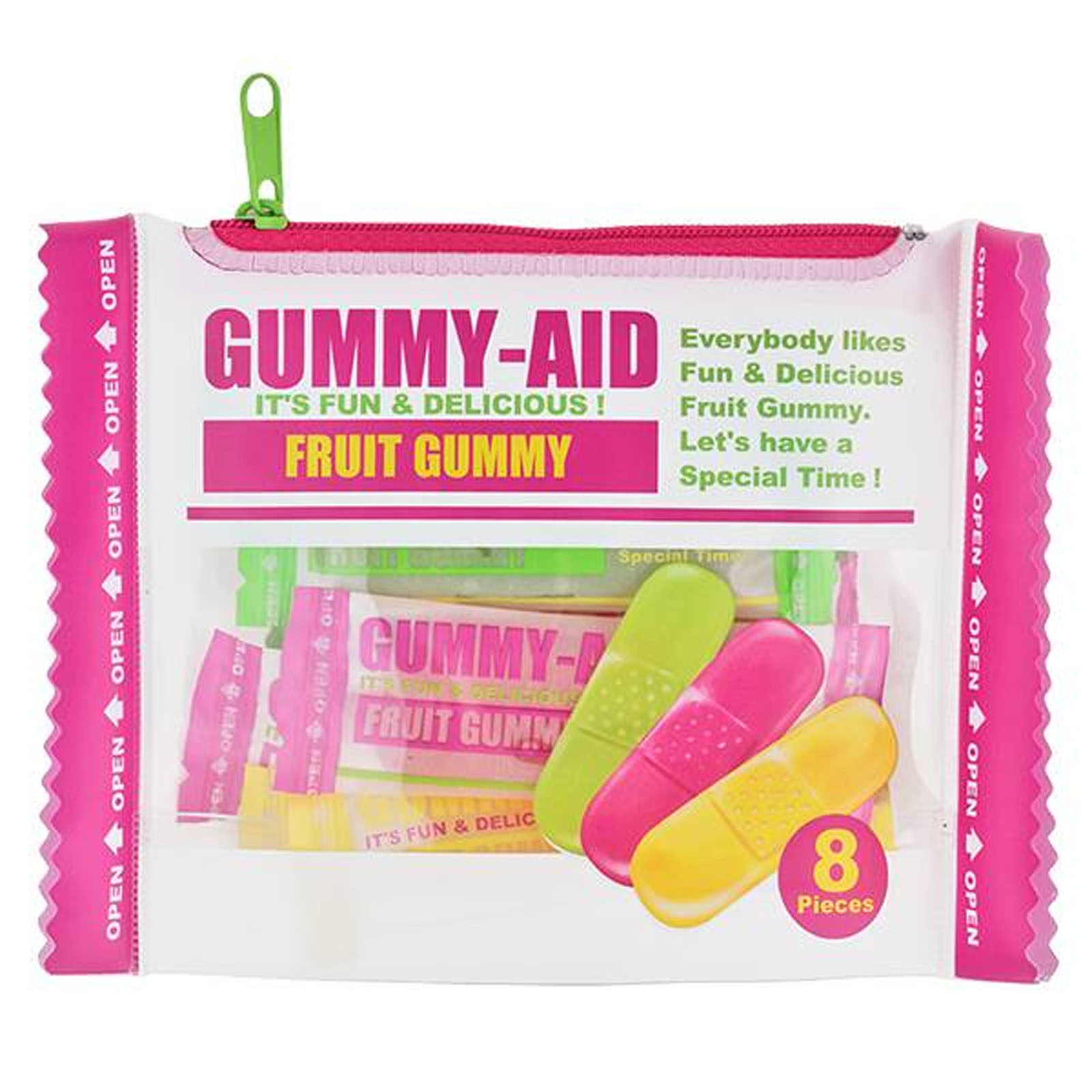 【楽天市場】カルディ グミエイド スタントディング ファスナーケース 64g×1個 KALDI ポーチ入りグミ バンドエイド型グミ バンソウコウ型グミ グミ グミキャンディ ぐみ キウイ味 ...