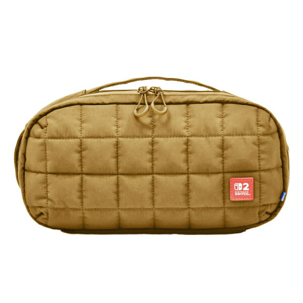 【楽天市場】【新品】【NS2H】キルティングミディアムポーチ for Nintendo Switch 2(ベージュ)[在庫品]：浅草マッハ！！