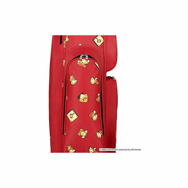 【楽天市場】スーパーマリオブラザーズ マリオ キャディバッグ SMCB002R 赤 レッド 9型 47インチ 5分割 2.9kg 軽量 ...