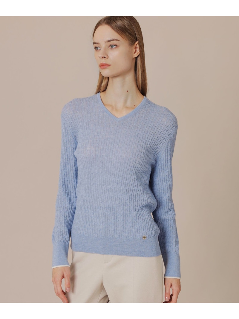 【楽天市場】【SALE／57%OFF】【婦人画報掲載】ファインカシミヤケーブルニットプルオーバー MACKINTOSH LONDON マッキントッシュ ロンドン トップス ニット イエロー ...