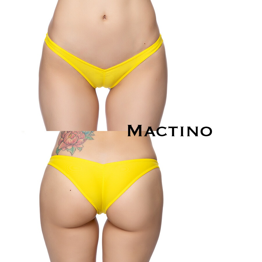 【楽天市場】センターシャーリング食い込み加工ハーフバックショーツ・マット・イエロー：mactino