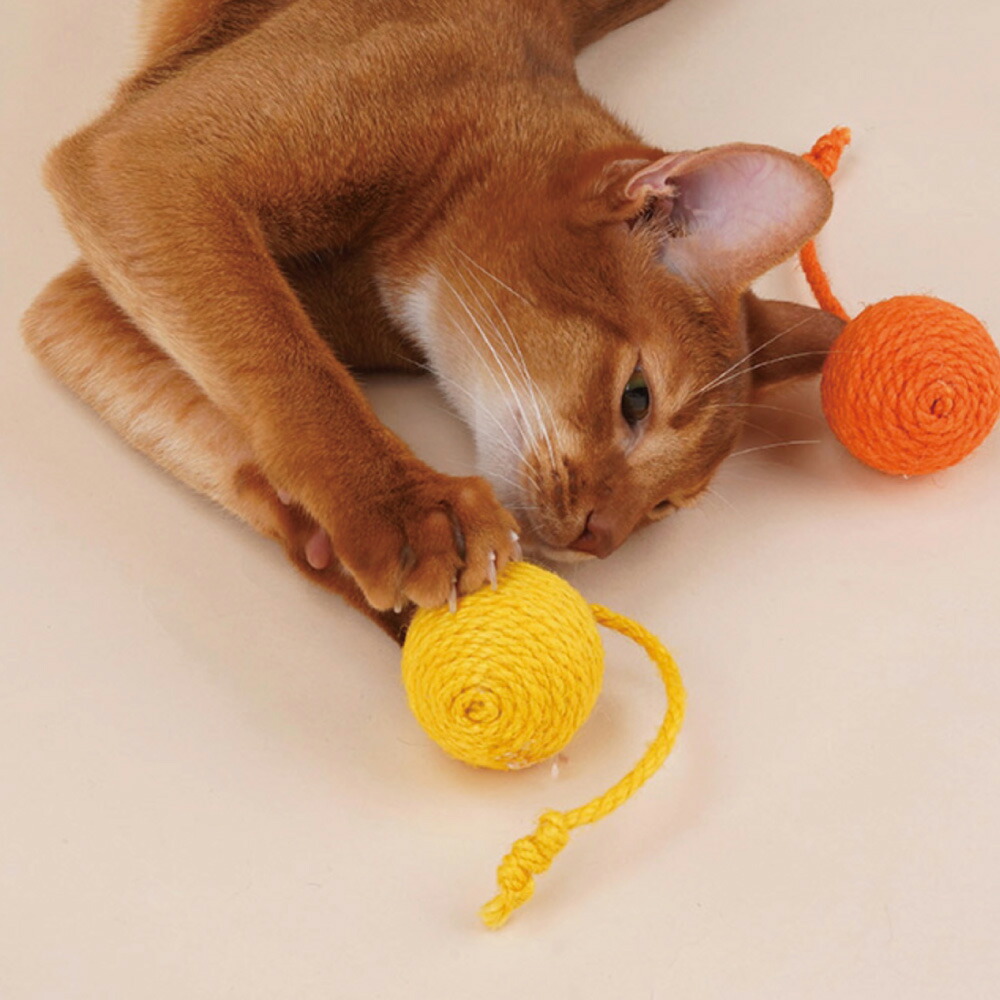 【楽天市場】FUNNY SISAL ROPE BALLS 猫 ペット おもちゃ 3個セット ZEZE ゼゼ：MAG Online Shop