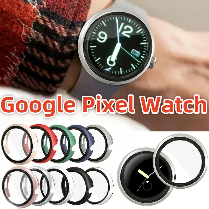 【楽天市場】Google Pixel Watch / Pixel Watch 2 用ケース 液晶保護フィルム ガラスフィルム 画面保護 一体型 ...
