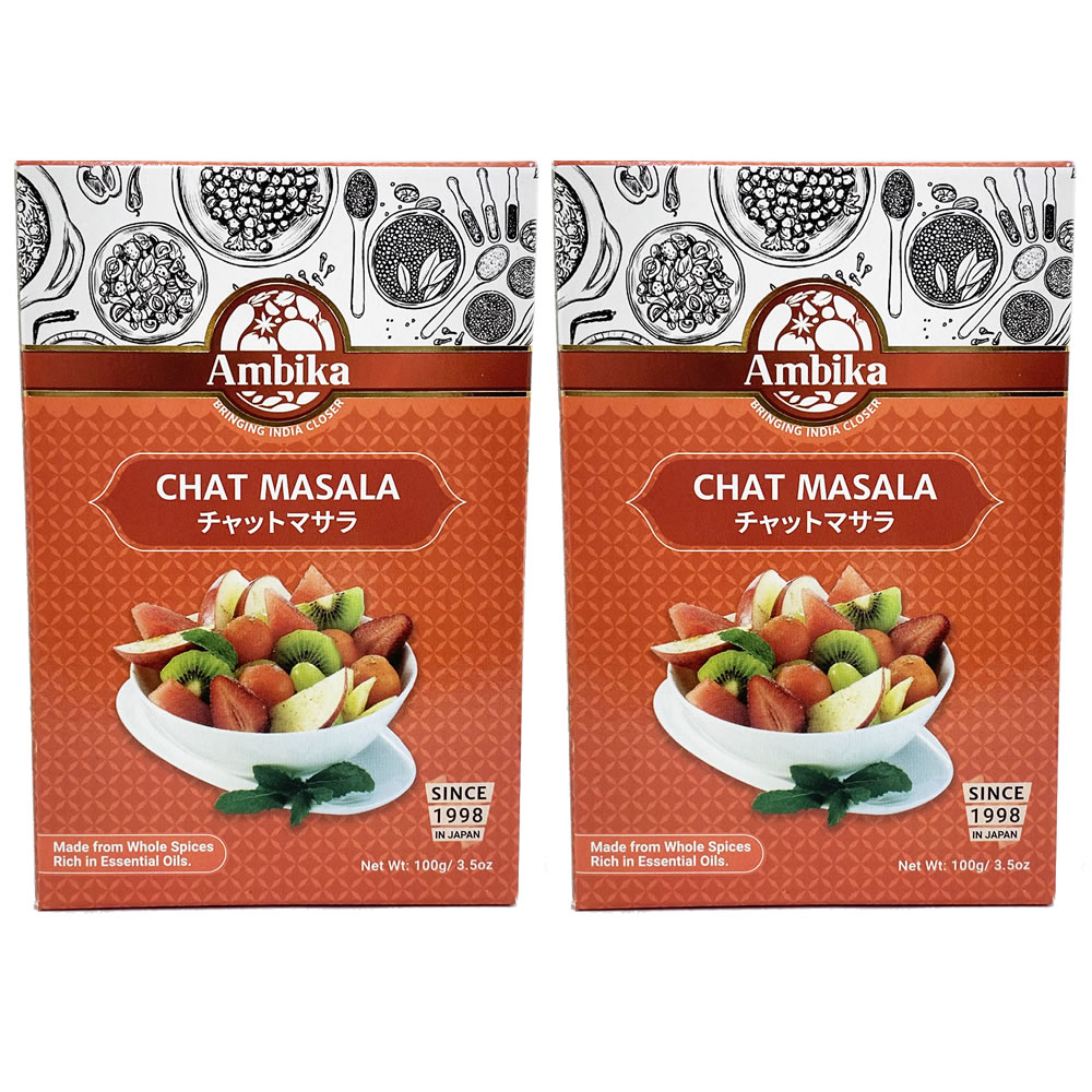 【楽天市場】【2個セット】アンビカ チャットマサラ 100g Ambika chat masara 送料無料(ポスト投函便) スパイス：マ ...