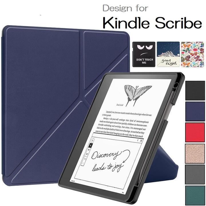 【楽天市場】Kindle Scribe 10.2インチ専用 PU+TPU 保護ケース TPU バックカバー 電子書籍 耐衝撃 手帳型 オート ...