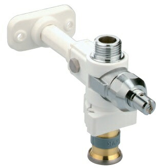 【楽天市場】水栓金具 KVK GDSS-K 吸気弁付背板固定止水栓 アングル止水栓：まいどDIY