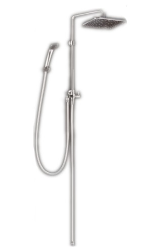 【楽天市場】KVK ZS3080 オーバーヘッドシャワーセット 角ヘッド仕様 水栓無：まいどDIY