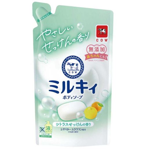 【楽天市場】【牛乳石鹸】ミルキィボディソープ シトラスせっけんの香り つめかえ用 (360mL)：まいどドラッグ