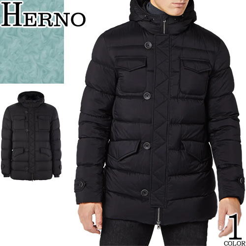 【楽天市場】ヘルノ HERNO ダウンジャケット ダウンコート アウター メンズ 2024年秋冬新作 エスキモー フード付き ナイロン 軽量 防寒 撥水 大きいサイズ ブランド 黒 ブラック ...