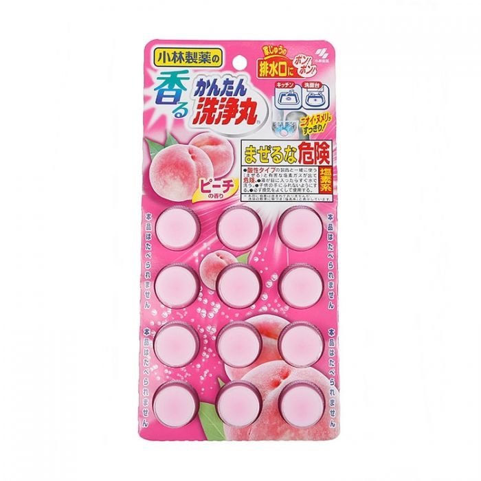 【楽天市場】小林製薬 香るかんたん洗浄丸 ピーチの香り (12錠) ピーチの香り 消臭：マイドラ生活総合館