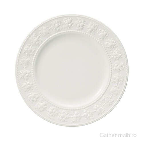 【楽天市場】ウェッジウッド (WEDGWOOD) フェスティビティ アイボリー プレートペア 27cm：Gather maihiro