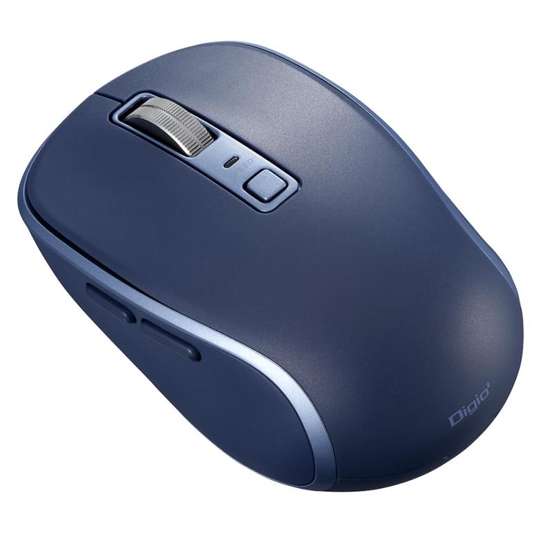 【楽天市場】Digio2 Bluetooth 静音 5ボタン BlueLED マウス 小さめの握りやすいカタチ：メゾンクローバー