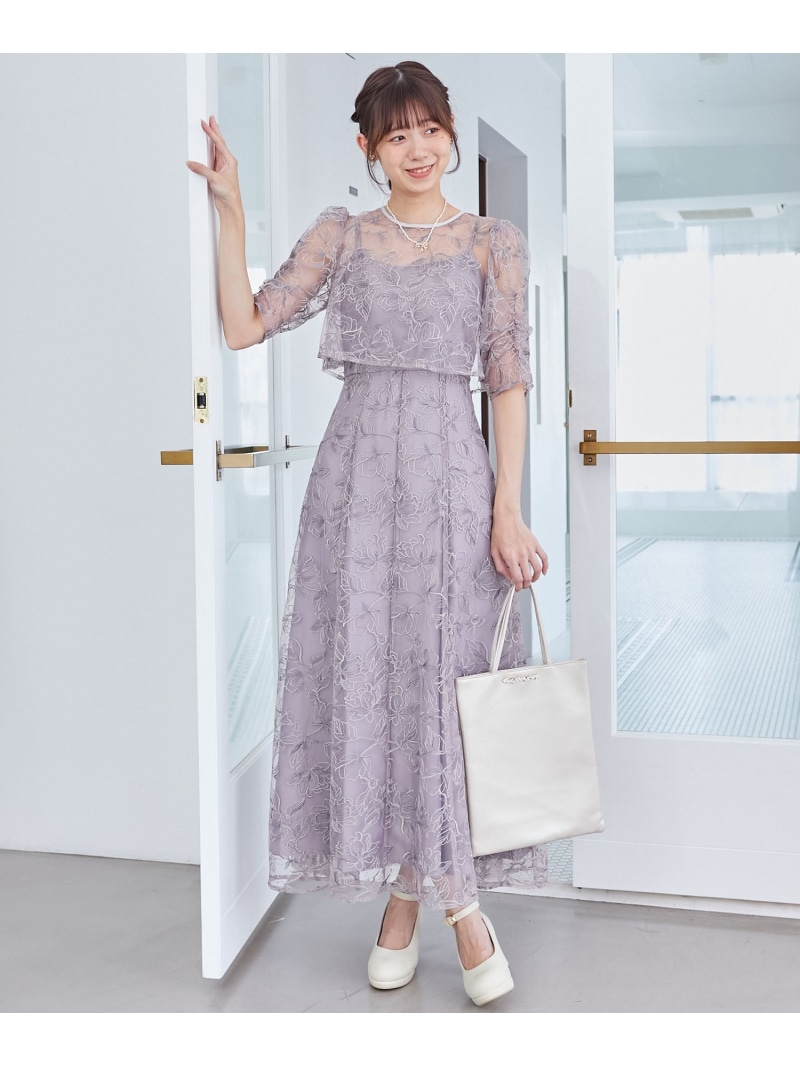 【楽天市場】【SALE／10%OFF】フラワーエンブロイダリーセットドレス MAJESTIC LEGON マジェスティックレゴン ワンピース ...