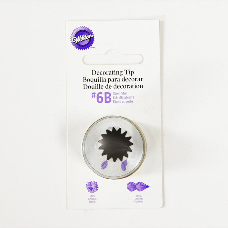 【楽天市場】ウィルトン 口金 オープンスターチップ #6B（星15mm） 418-6600 | wilton：馬嶋屋菓子道具店