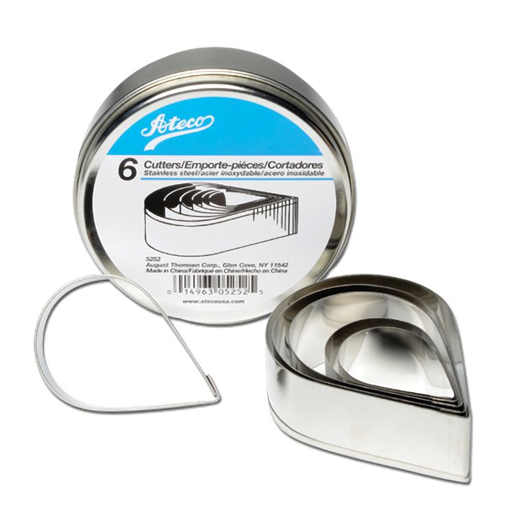 【楽天市場】アテコ クッキー型 セッ 6個 ドロップ [5252] | 空焼き 不要 ATECO Ateco：馬嶋屋菓子道具店