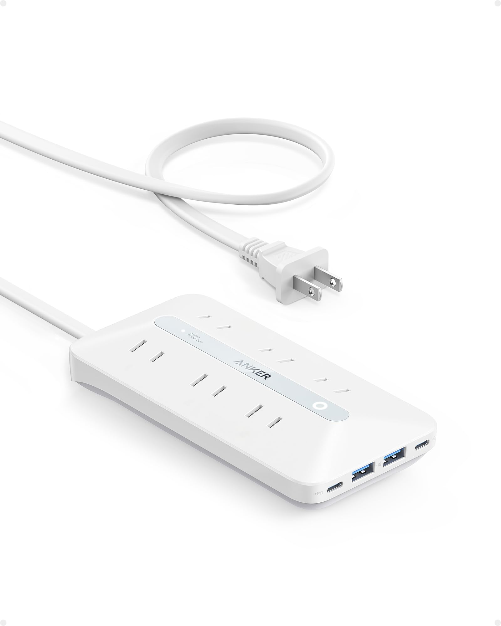 【楽天市場】Anker USB Power Strip (10-in-1, 20W) (USBタップ 電源タップ AC差込口/USB-C ...