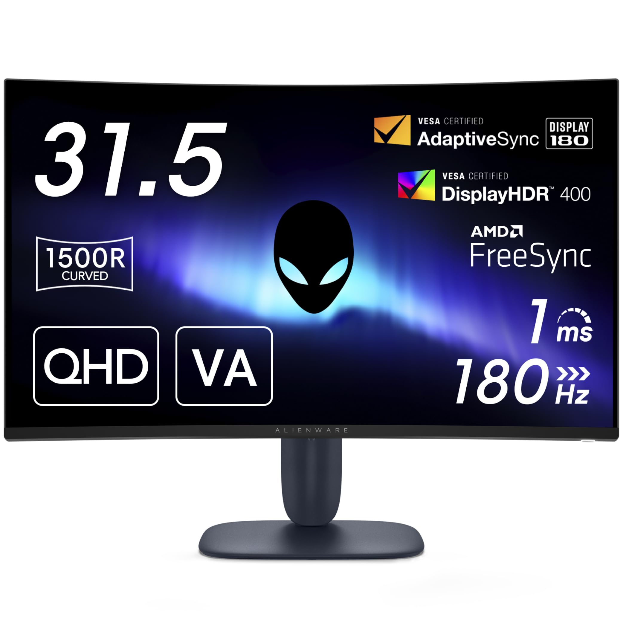 【楽天市場】Dell AW3225DM-A 31.5インチ 曲面 Alienware ゲーミングモニター(無輝点5年保証/QHD/VA非光沢 ...