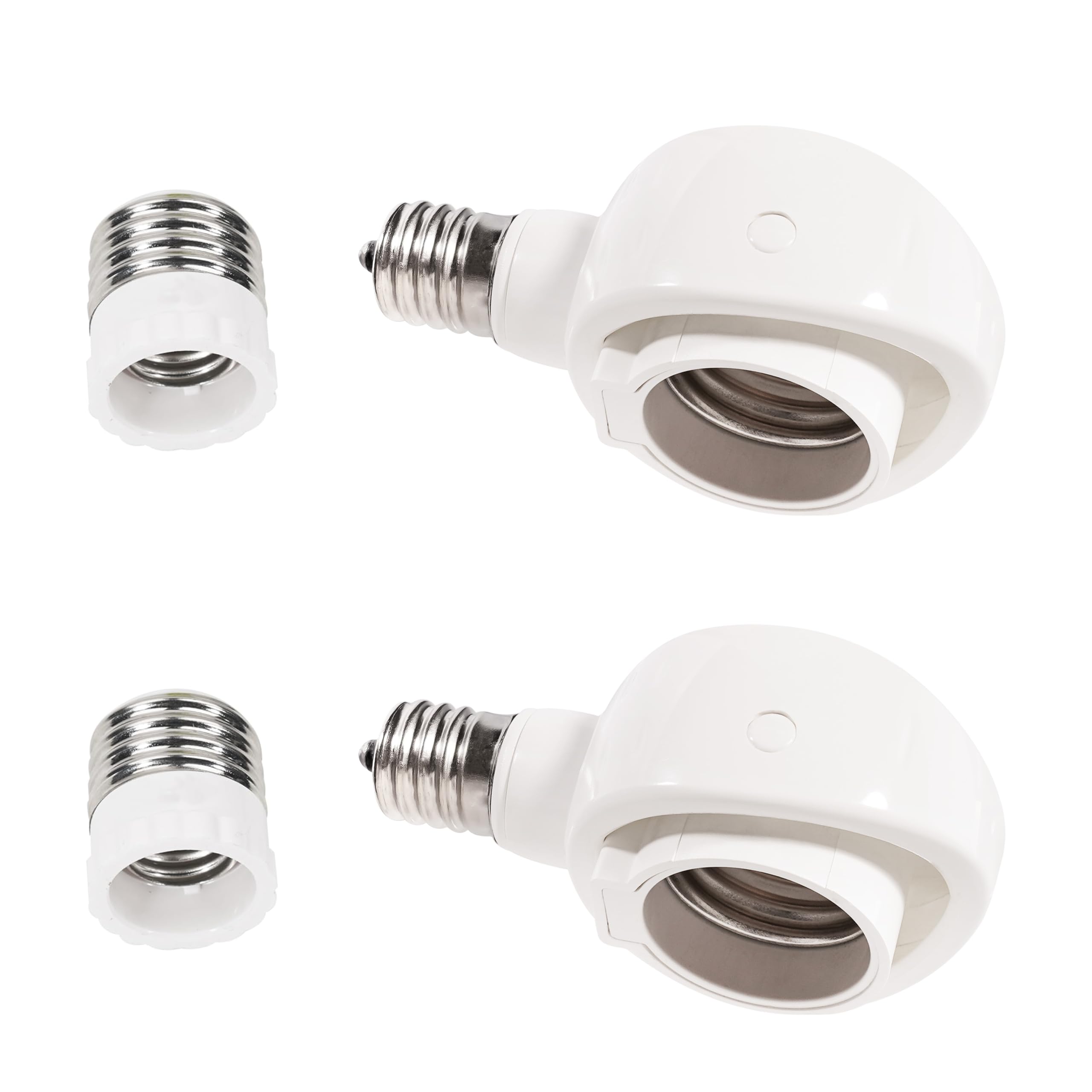 【楽天市場】Pispoer- くみあわせがたE26→E26 LED電球専用-可変式ソケット-屋内用-ソケット変換コンセント-簡単取付 工事不要-AC 100V-ホワイト2個セット ...