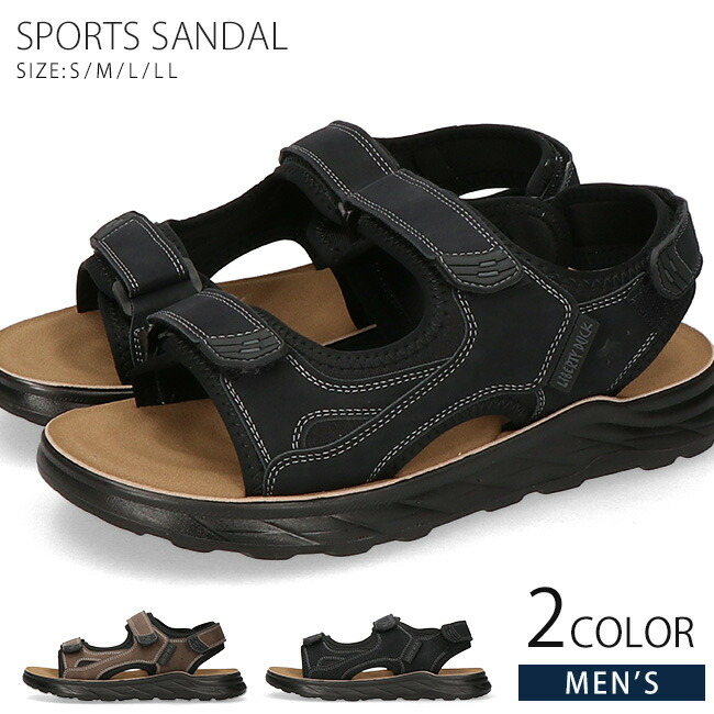 【楽天市場】【6/4はクーポンで10%OFF】サンダル メンズ 履きやすい 歩きやすい 疲れない 痛くない 脱げない マジックテープ ベルクロ 軽量 ストラップ かかと付き かかとあり ...