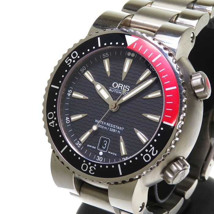 【楽天市場】【ORIS/オリス】 01 733 7541 7154-07 8 24 70PEB TT1 ダイバーズチタンデイト コーク 腕時計 ...
