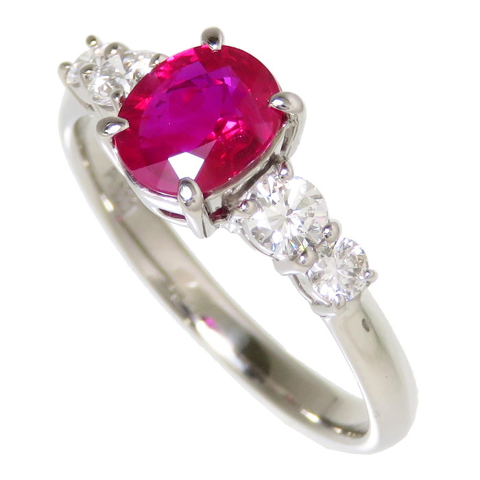 【楽天市場】12号 ビルマ産 ビルマ産 ルビー 1.00ct ダイヤモンド 計0.35ct リング・指輪 Pt900プラチナ 3.4g レディース【中古】【真子質店】【NN】【IDMax ...