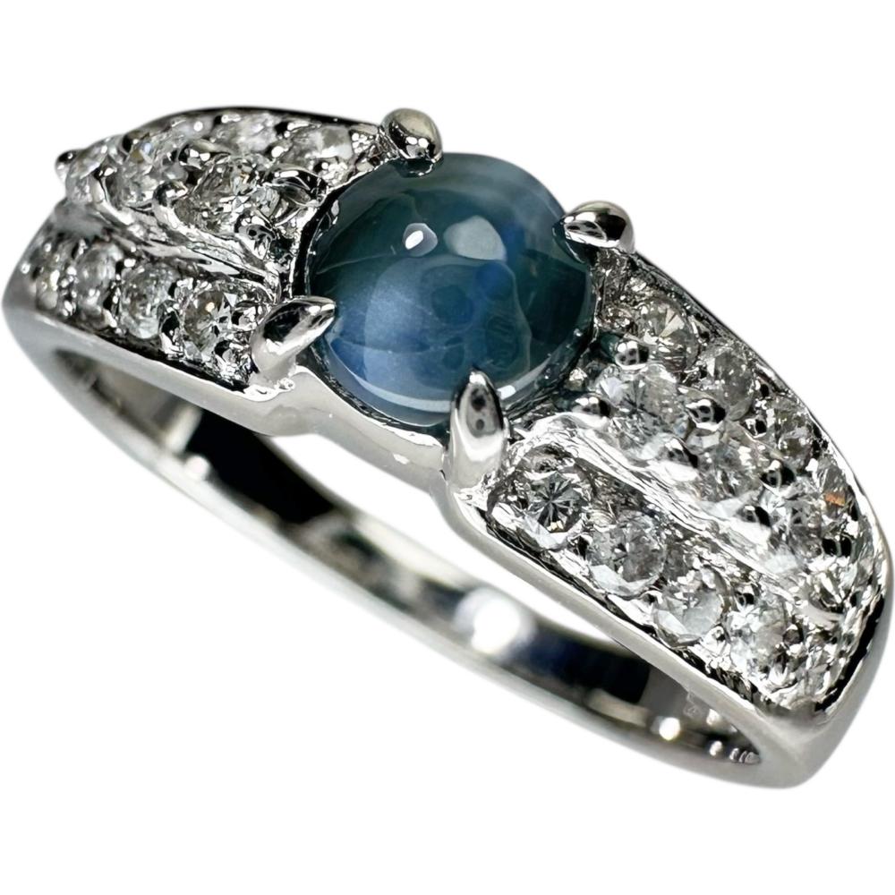 【楽天市場】14号 アレキサンドライトキャッツアイ 0.713ct ダイヤモンド 計0.35ct リング・指輪 Pt900プラチナ 5.3g レディース【中古】【真子質店】【NN】【DMoI ...