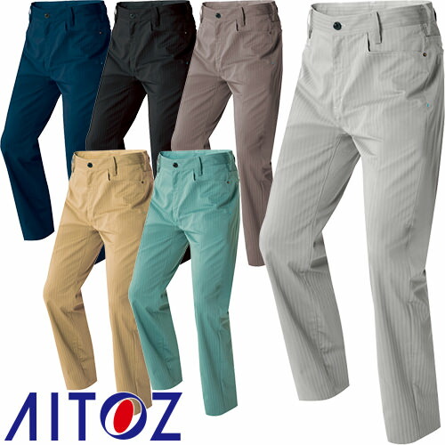 【楽天市場】アイトス AZ-60620 ワークパンツ ノータック AITOZ 作業服 作業着 腿ポケット無 ボトムス 秋冬 通年 スラックス 作業ズボン 作業パンツ ワークパンツ ズボン ...