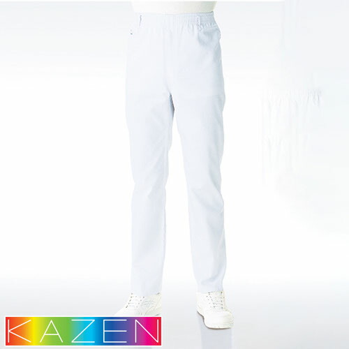 【楽天市場】メンズトレパン パンツ 800-40 KAZEN カゼン 白衣ズボン 白パンツ 白ズボン ナースウェア 男性用 ストレート ウエストゴム ポケット 医療用 看護師 スラックス 総 ...