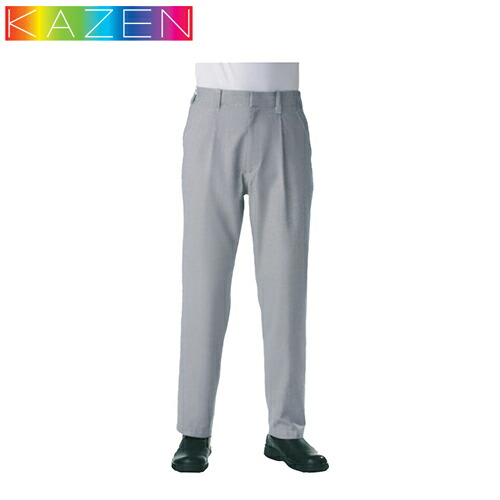 【楽天市場】パンツ ズボン 制服 ユニフォーム KAZEN カゼン 千鳥格子パンツ 830-91 飲食店 男女兼用 レストラン カフェ 喫茶店 キッチン 厨房 料理人 シェフ ホールスタッフ ...