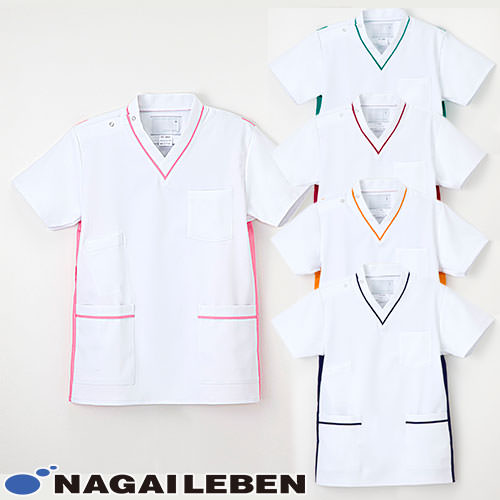 【楽天市場】スクラブ 白衣 医療 FT-4492 ナガイレーベン Naway ユニセックス 男女兼用 半袖 医者 看護師 ナース ナース服 研修医 医療 人気 手術衣 制服 ユニフォーム ...