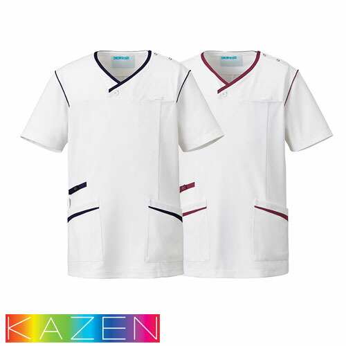 【楽天市場】【メール便対応】メンズスクラブ 白衣 医療 991 カゼン KAZEN 男性用 半袖 医者 看護師 ナース ナース服 研修医 医療 人気 制服 ユニフォーム ストレッチ 伸びる ...