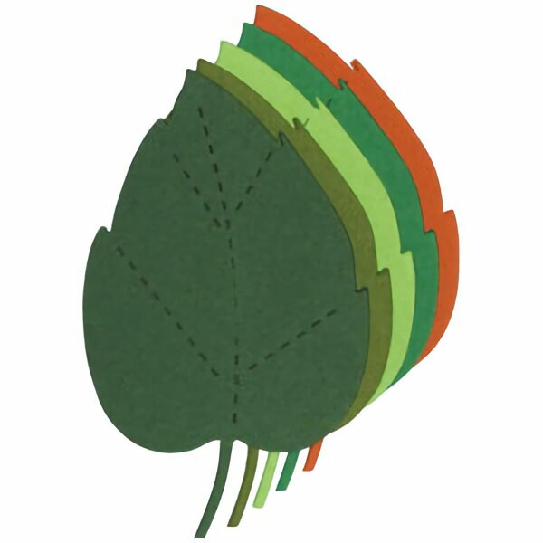 【楽天市場】ダイカットペーパーS 10枚入 葉っぱ：学びmono