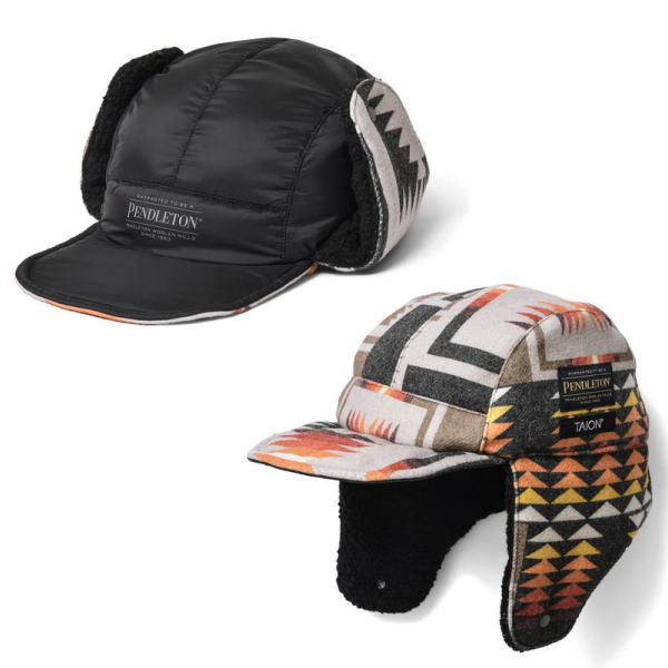 【楽天市場】PENDLETON × TAION [ペンドルトン×タイオン] REVERSIBLE WARM CAP [BLACK] リバーシブルウォームキャップ（ブラック）PDT-TON ...
