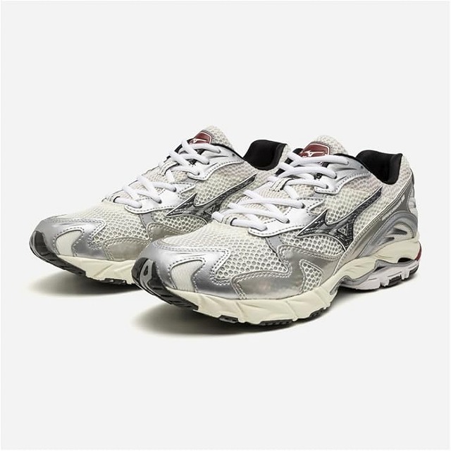 【楽天市場】MIZUNO [ミズノ] WAVE RIDER 10 [Off White/Black/Red] ウエーブライダー10 スニーカー (オフホワイト/ブラック/レッド ...
