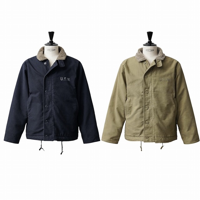 【楽天市場】WAIPER [ワイパー] 米海軍 U.S.NAVY N-1 デッキジャケット USED加工 U.S.ステンシル (NAVY ...