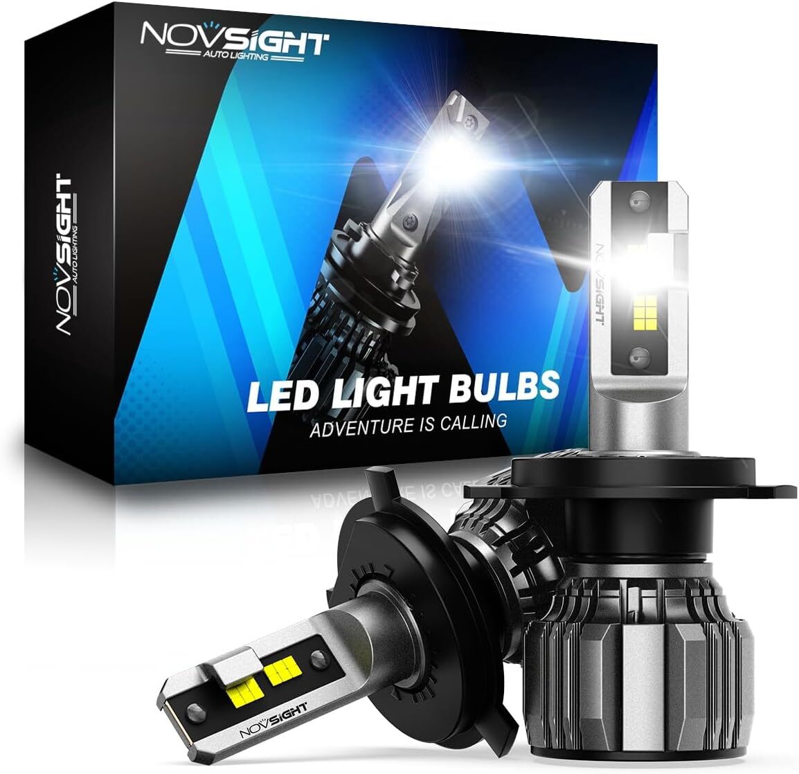 【楽天市場】NOVSIGHT led ヘッドライト H4 hi/lo led バルブ 車検対応13000LM 60W DC9V-32V車対応 ...