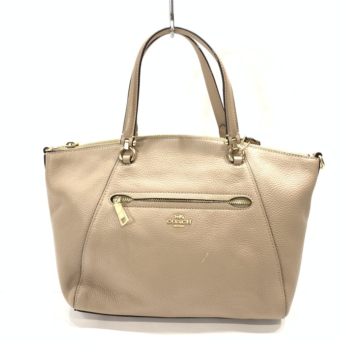 【楽天市場】【中古】【レディース】COACH コーチ 79997 レザーハンドバッグ バッグ カバン ブランド カラー：ベージュ 180 ...
