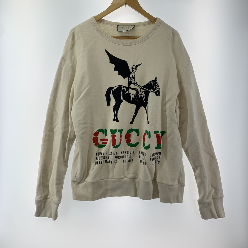 【楽天市場】【中古】【メンズ】 GUCCI グッチ WING JOCKEY CREWNECK SWEATSHIRT 141-240323-st ...