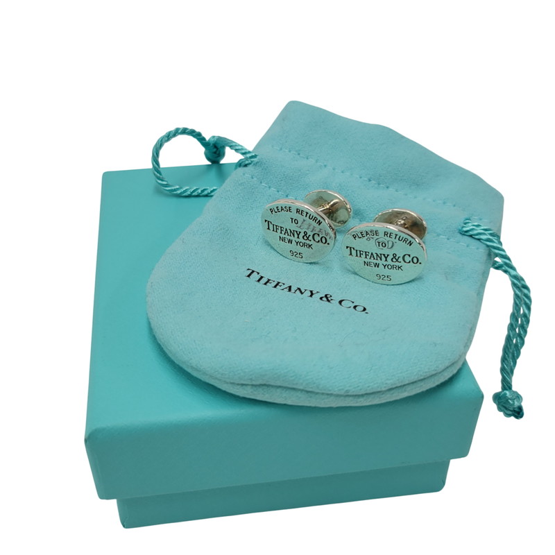【楽天市場】【中古品】【メンズ】 TIFFANY&Co. ティファニー 925 RETURN TO SILVER OVAL CUFFS ...