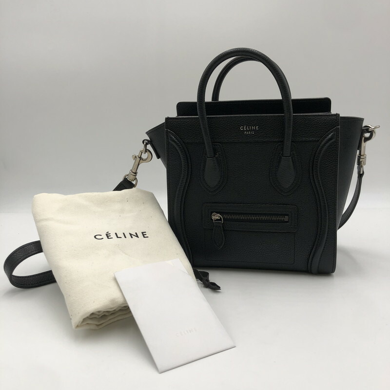 【楽天市場】楽天スーパーSALE 10%OFF～【中古品】【レディース】 CELINE セリーヌ ラゲージ ナノショッパー 2WAY ハンドバッグ 168243 カバン 2WAYバッグ 180 ...