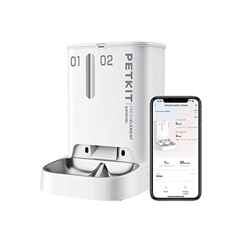 【楽天市場】PETKIT 自動給餌器 猫 中小型犬用 タンク二層化 透明な窓口 感知センサーを搭載 タイマー式 スマホ管理 2WAY給電 IOS Android対応 日：マネラボ