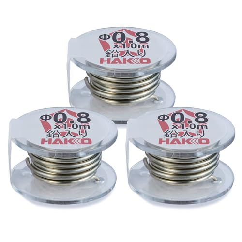 【楽天市場】白光(HAKKO) HEXSOL 鉛入り共晶はんだ Sn-37Pb フラックス無洗浄タイプ Φ0.8mm 3m FS311 ...