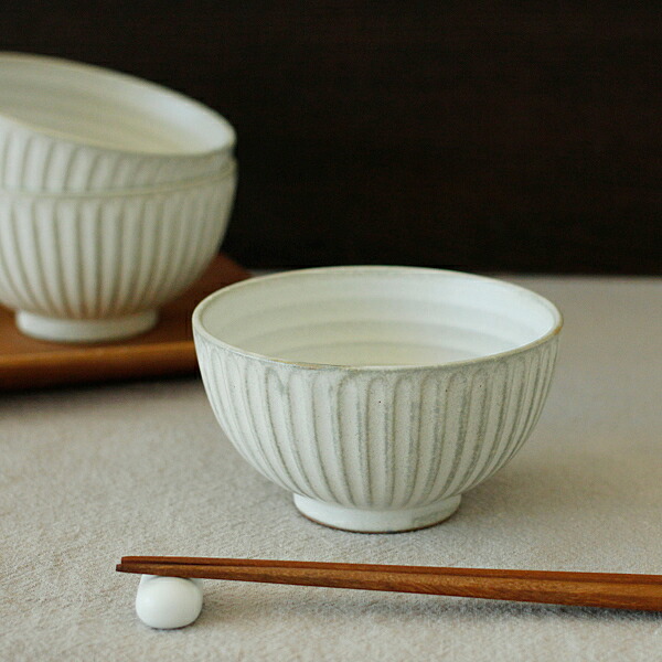 【楽天市場】【茶々 CHA-CHA】 ご飯茶碗 / 白 グレー ホワイト モノトーン 茶わん ライスボウル ごはん茶碗 しのぎ かわいい 業務 ...