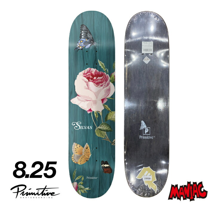 【楽天市場】スケボー デッキ 単品 スケートボード PRIMITIVE プリミティブ SILVAS ESSENCE DECK 8.25 8 ...