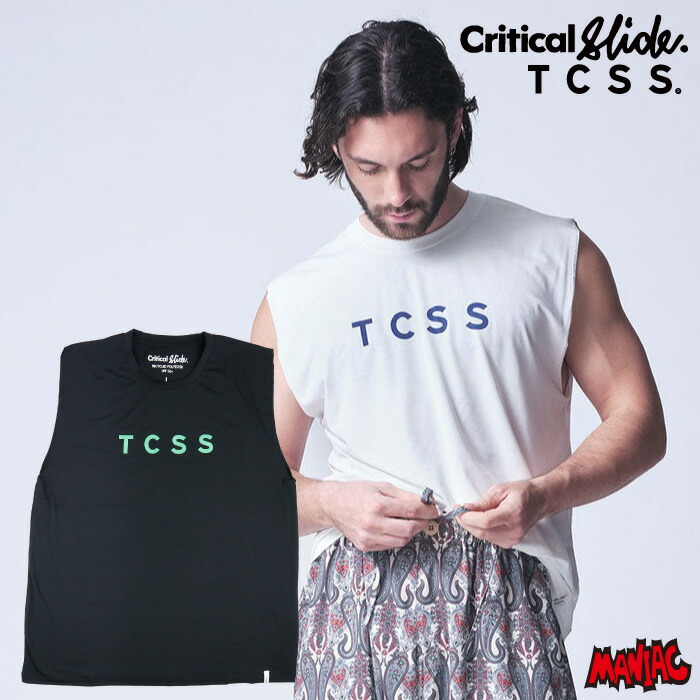 【楽天市場】【決算価格】 TCSS Tシャツ Critical Slide クリティカルスライド ラッシュガード ラッシュT サーフT バンドカット タンクトップ ハイブリッドTシャツ 水陸 ...