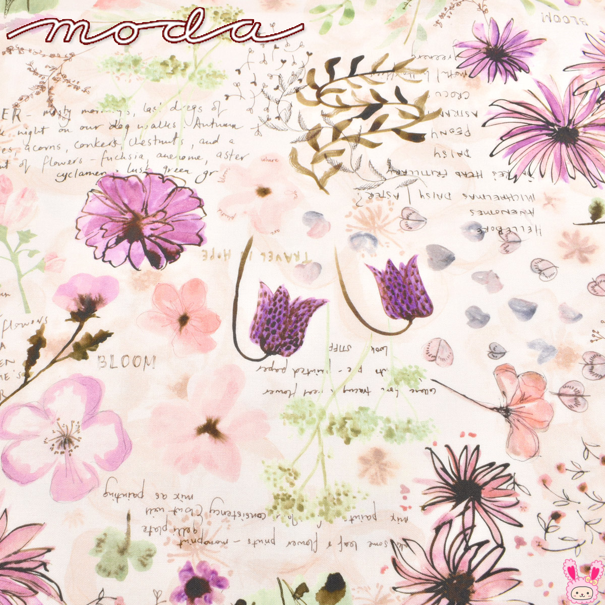 【楽天市場】ブルーミングラブリー 11ピンク系 10cm単位 切り売り コットン生地 16979-11 Moda モダ (20cm以上 ...