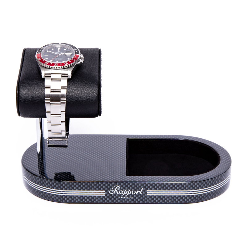 【楽天市場】ラポート ロンドン(Rapport LONDON) Carbon Fibre Watch Stand with Tray：MANO ...