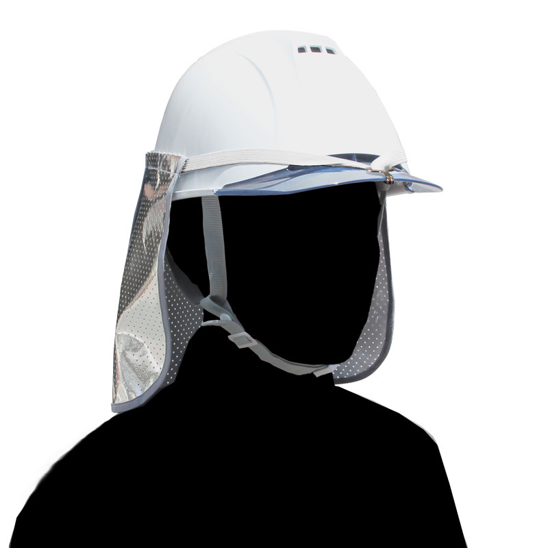 【楽天市場】【平日即日出荷】日よけタレNK-21 アルミヘルメットたれ 熱中症対策 ヘルメット用タレ 帽子 作業用ヘルメット 工事用ヘルメット 農業 農作業 建設 日除けNK-21：MANO ...