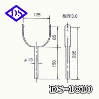 【楽天市場】★DOWA・ドーワ★一般用品4-1/2吋サーチ用ステー[メッキ]品番：DS-1810：まんてん屋