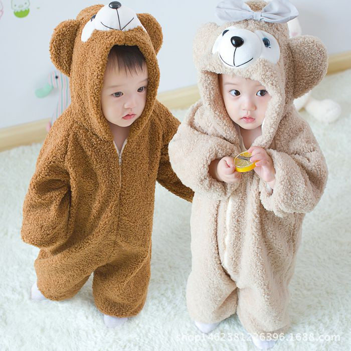 【楽天市場】送料無料 着ぐるみ ベビーロンパース 動物 ロンパース 赤ちゃん 新生児 ベビー服 男の子 女の子 もこもこ あったか 寝袋 子供 ...